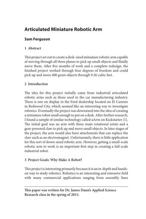 Pdf Articulated Miniature Robotic Arm Dokumen Tips