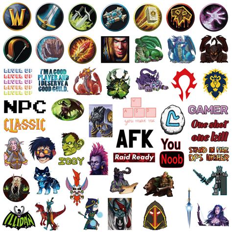 World Of Warcraft Stickers Luggage Laptop Sticker Wholesale Stickers