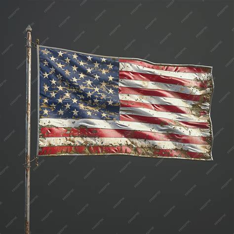 Premium Photo Photorealistic American Flag In High Detail