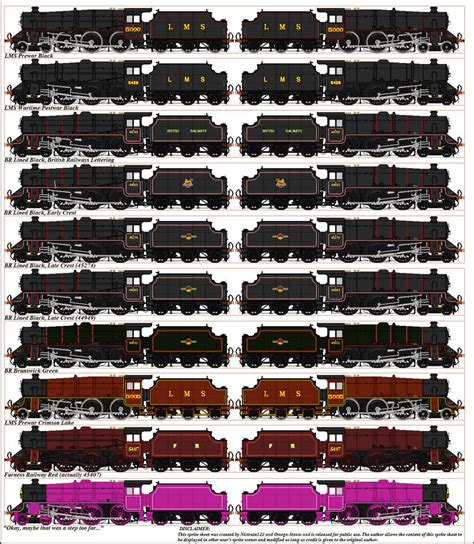 Lms Stanier Class 5mt Black 5 4 6 0 Engine Sprite By Nictrain123 On Deviantart