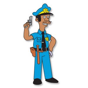 Lou Policeman The Simpsons Series Free Vector Download Cgcreativeshop
