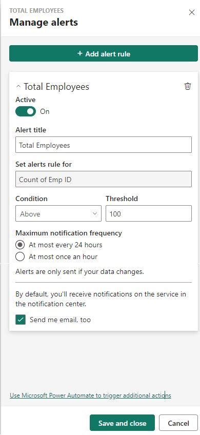 Power Bi Alerts Examples Integration With Power Bi How To Set