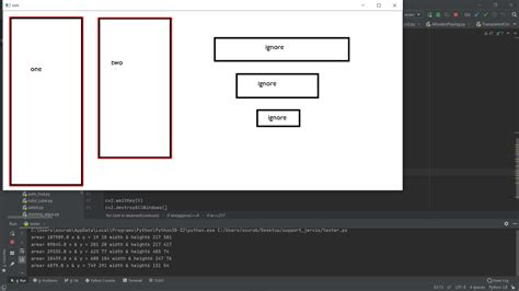 Python Vstack Rectangles Left To Right Using Open Cv Stack Overflow