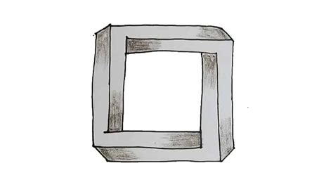 Impossible Square Drawing