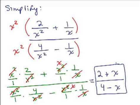 Simplify Complex Fractions Worksheets Library