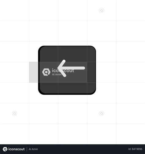 Left Arrow Key Button Animated Icon Download In Json Lottie Or Mp4 Format