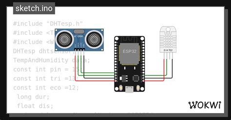 Abarnatlultrasonic Sensor Thingspeak Wokwi Esp32 Stm32 Arduino Simulator