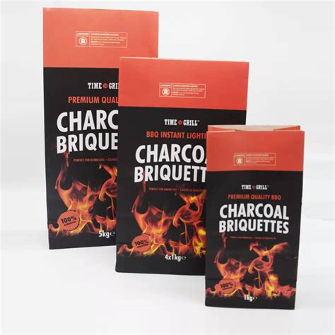 Charcoal Briquettes Paper Bags Customized And Recyclable