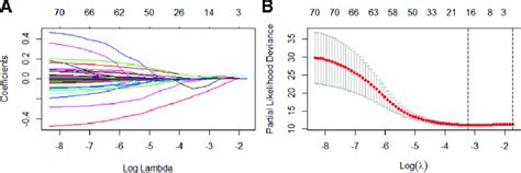 Lasso Regression Analysis A The Lasso Coefficient Map Of 16