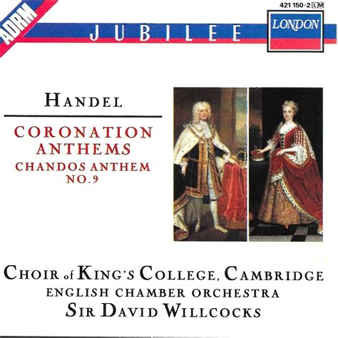 Handel Coronation Anthems David Willcocks Kings College Choir Ebay