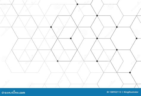illustration hexagonal background digital geometric abstraction with