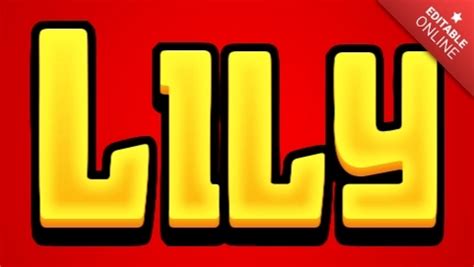 Lily Text Effect Generator
