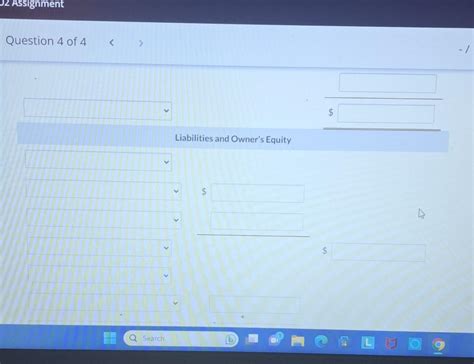 Solved Prepare A Personal Balance Sheet Using The Format You