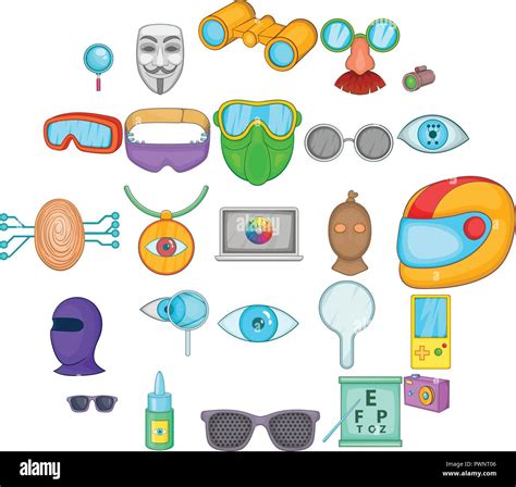 Semblance Icons Set Cartoon Style Stock Vector Image And Art Alamy