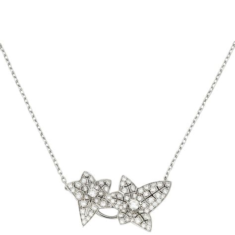 Boucheron 18k White Gold Diamond Lierre De Paris Necklace The Closet