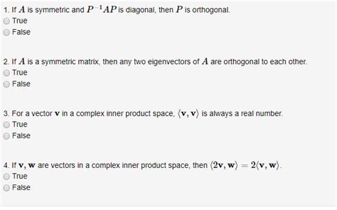 Solved If A Is Symmetric And P AP Is Diagonal Then P Is Chegg