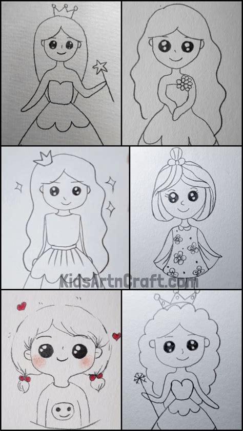 Simple Girl Face Sketch