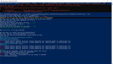 Please Manually Set Spotifypath Rspicetify