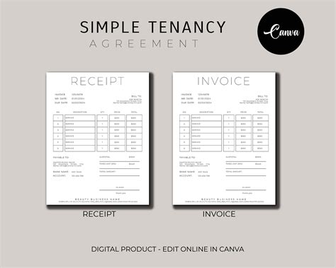 Simple Tenancy Agreement Template Tenancy Agreement Template Editable