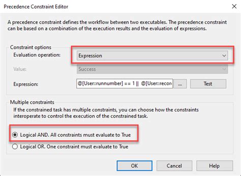 Azure Data Factory Multiple Expressions In Ssis Constriant Stack