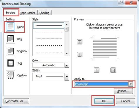 2 ways to remove the horizontal lines in the header or footer of your