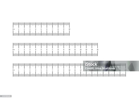 길이 측정 Cm 흰색 배경에서 선형 절연을 위한 검은색 측정 눈금 벡터 그림입니다 0명에 대한 스톡 벡터 아트 및 기타 이미지 0명 가득 찬 개체 그룹 Istock