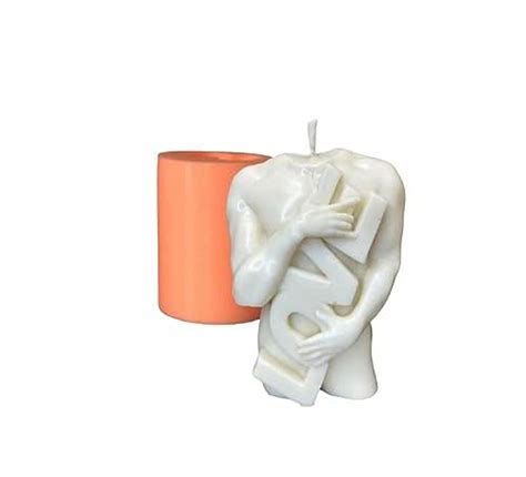 Love Body Torso Candle Mold Valentines Day Candle Moulds