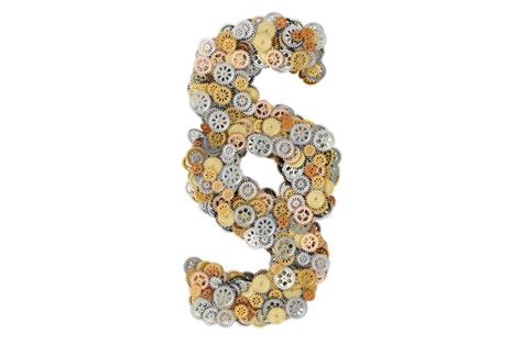 Premium Photo Section Paragraph Symbol From Gears 3d Rendering