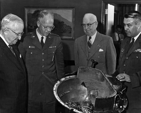 Former President Harry S Truman Col Gibson Rufus Burrus And Col