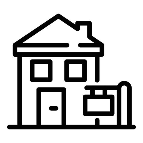 A Small House Icon Outline Style 15664363 Vector Art At Vecteezy