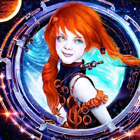 Stabilityaistable Diffusion · A Redhead Suspended In The Space