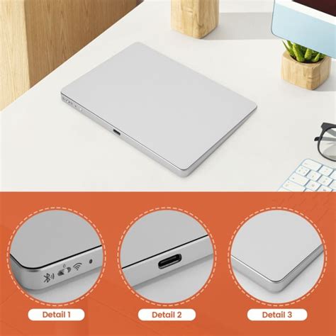 Bluetooth Touchpad Multi Function Gestures Trackpad Rechargeable