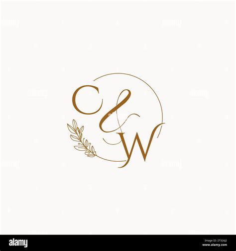 Cw Initial Wedding Monogram Logo Design Ideas Stock Vector Image And Art Alamy