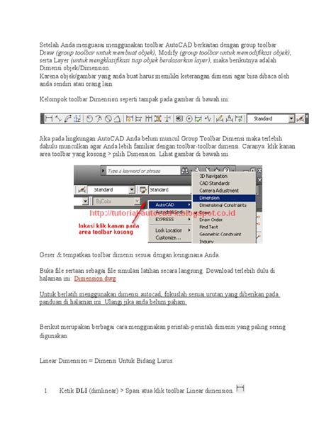Toolbar Dimension Pdf