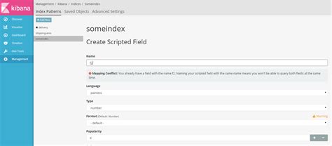Replication Of Field Using Scripted Field On Kibana Causes Error Kibana Discuss The Elastic