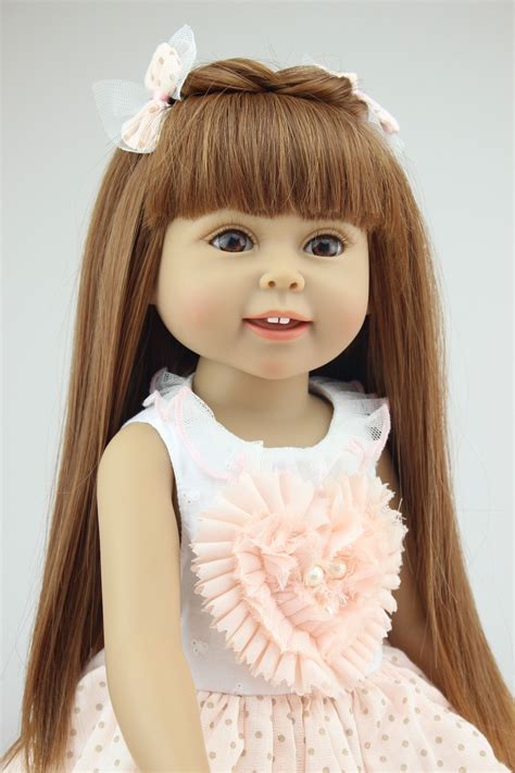 Doll Fashion Collectilble Full Vinyl American Girl 18 Inch Play Dolls ...