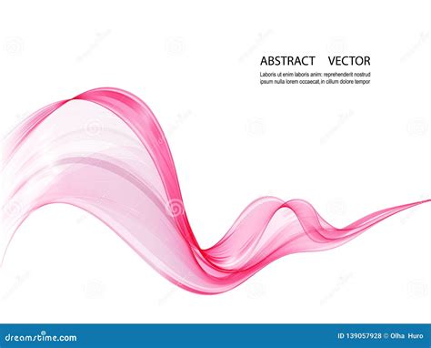 Abstract Soft Design Pattern With Pink Wavy Lines In Elegant Dynamic