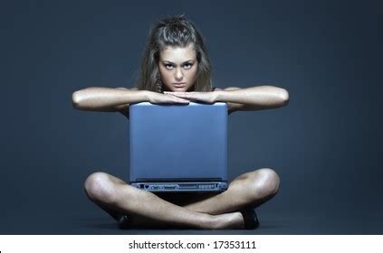 Naked Girl With Laptop Images Stock Photos Vectors Shutterstock