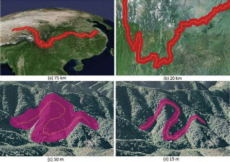 The Visualization Of Geodesic Buffers Download Scientific Diagram