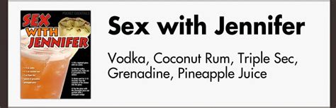 Sex With Jennifer Pocket Cocktails