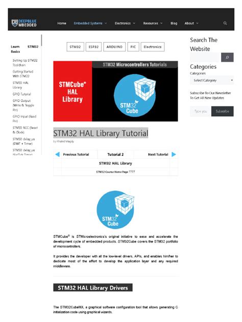 Stm32 Hal Library Tutorial Pdf