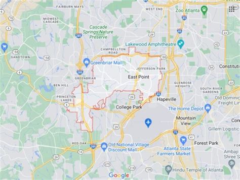 30344 Zip Code Area Map And Details