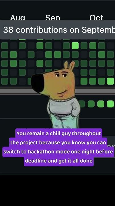Hackathon Deadline Soon But You Are A Chill Guy Programming