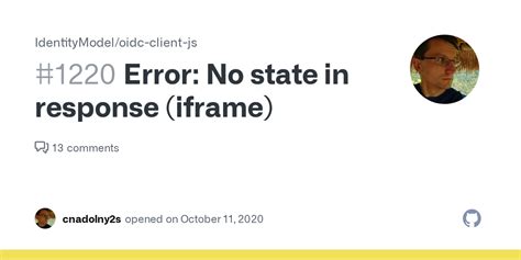 error no state in response iframe · issue 1220 · identitymodel oidc client js · github
