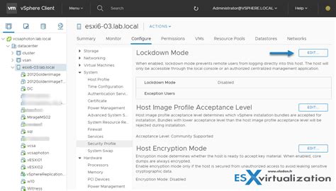 What Is Vmware Esxi Lockdown Mode Esx Virtualization