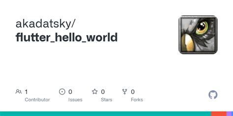 github akadatsky flutter hello world