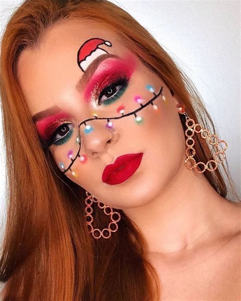30 Creative Christmas Makeup Looks And Ideas To Try Inspired Beauty
