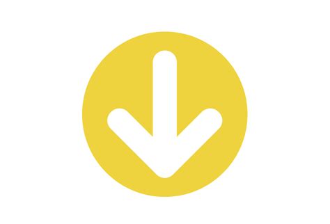 Down Arrow Icon Yellow Clip Art Library