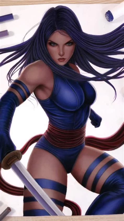 Psylocke Wip 🎨 Adding Colors To The Rest Of Her Body What Do You Guys