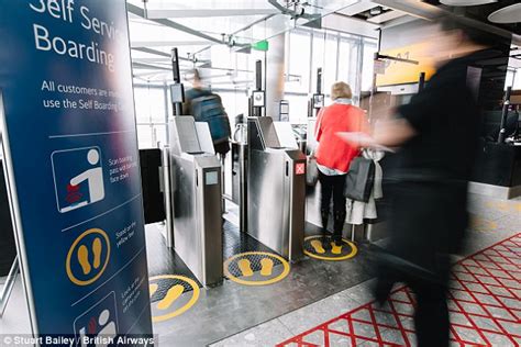 Ba Unveils Biometric Boarding Gates At Heathrow Daily Mail Online